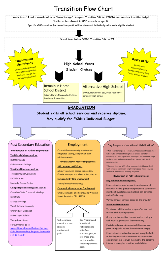 Transition Timeline – Erie County Board of Developmental Disabilities