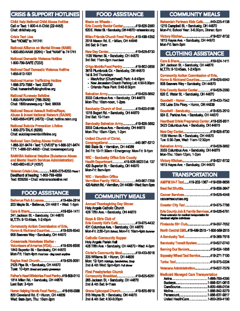 Resource Guide – Erie County Board of Developmental Disabilities